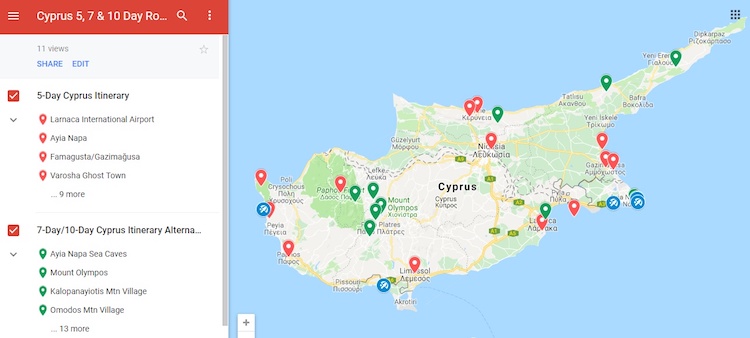 Road Trip in Cyprus - 5, 7 & 10 Day Cyprus Itinerary (with Northern Cyprus)